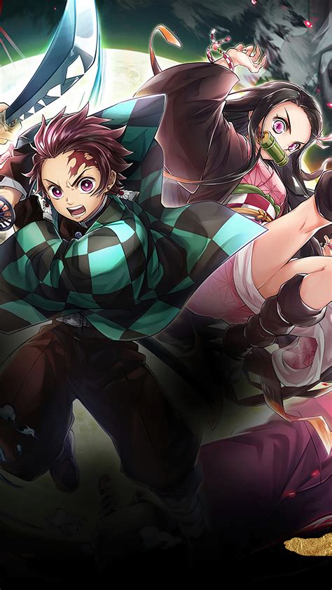 Kimetsu No Yaiba Tanjiro Nezuko Zenitsu Inosuke 4K HD Wallpaper