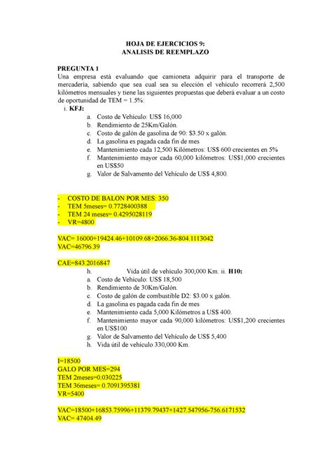 HOJA DE Ejercicios 9 Semana 10 MATE FI Matemática financiera UPC