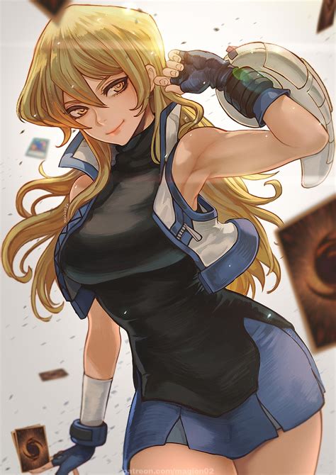 Tenjouin Asuka And Polymerization Yu Gi Oh And 1 More Drawn By
