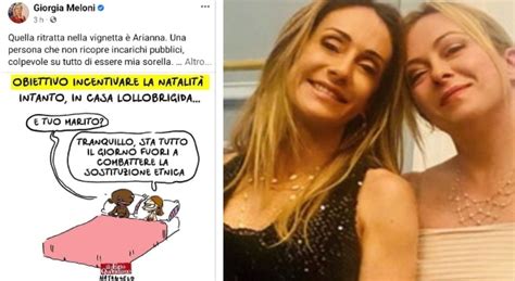 Vignetta Su Arianna Meloni E Lollobrigida La Premier E Sorella