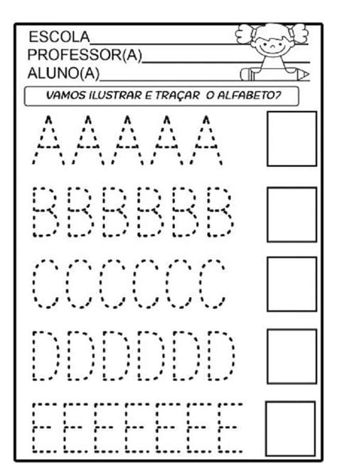 ALFABETO PONTILHADO PARA IMPRIMIR Letra Bastão e Cursiva Prewriting