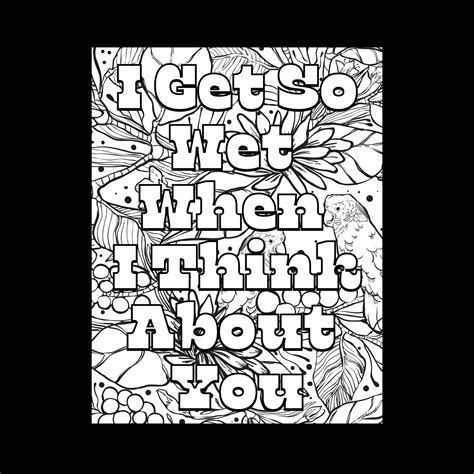 Naughty Adult Coloring Pages Etsy