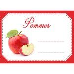 Étiquettes confiture pomme x10 Mon Bio Jardin