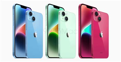 Малиновый iPhone 15 Pro голубой зелёный и розовый iPhone 15 Грядущая