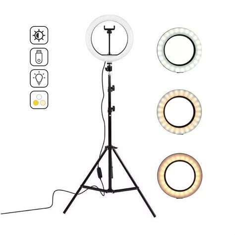 Luz Ring Light Cm Polegadas Iluminador Led Trip M Profissional