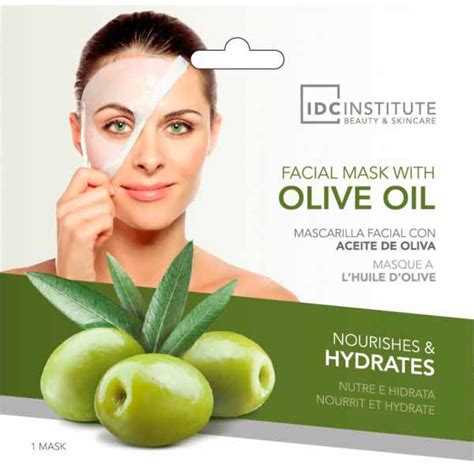 IDC INSTITUTE Mascarilla Facial Con Aceite De Oliva Muchomaquillaje