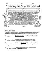 Nature Of Science Worksheet Doc Name Date Section Exploring The