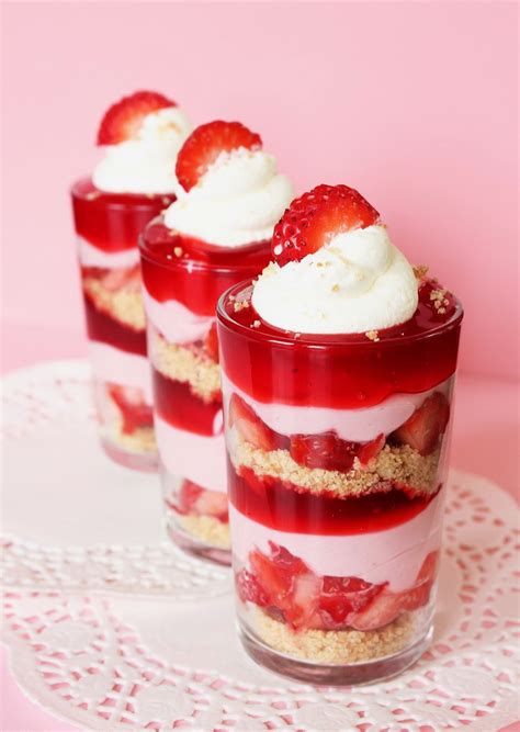 Strawberry Layered Treat Best Cheap Healthy Valentine Party Dessert