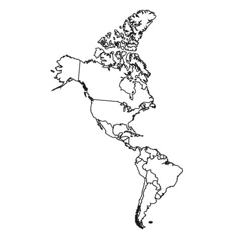 North And South America Map 3331249 Vector Art At Vecteezy