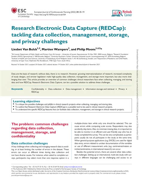 pdf research electronic data capture redcap tackling data collection management storage