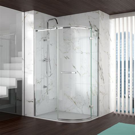 Merlyn 8 Series Frameless 1 Door Offset Quadrant Shower Enclosure