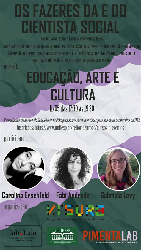 Os Fazeres Da O Cientista Social Mesa Educa O Arte E Cultura