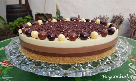 TARTA TRES CHOCOLATES FÁCIL Y SIN HORNO