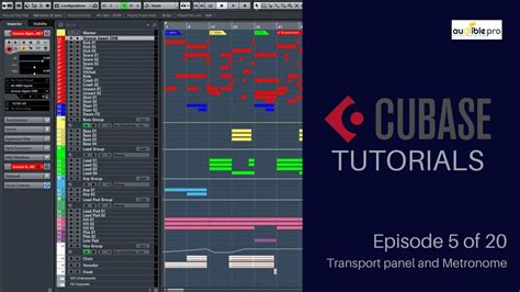 Steinberg Cubase Tutorials Episode 5 Of 20 Transport Panel And