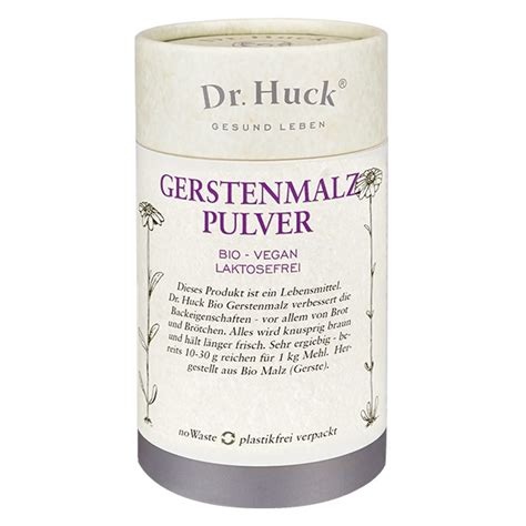 Gerstenmalz Bio Vegan Pulver Dr Huck
