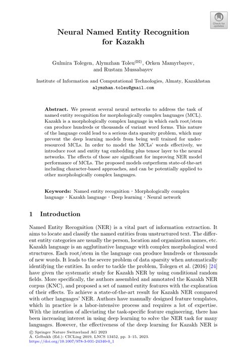 pdf neural named entity recognition for kazakh