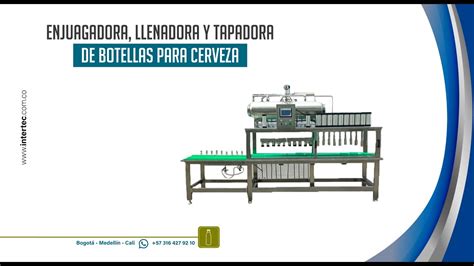 M Quina Enjuagadora Llenadora Y Tapadora De Botellas Para Cerveza