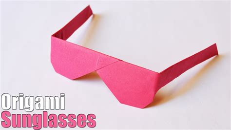 How To Make An Origami Sunglasses Easy Tutorial YouTube