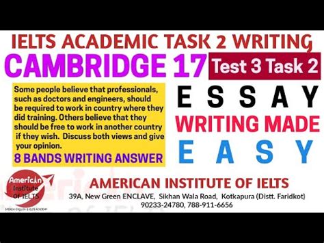 Band Essay Writing Cambridge Test Task Ielts Writing
