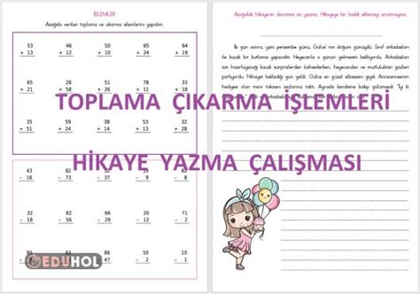 İşlemler Hikaye Yazma Eduhol Etkinlik İndir Oyun Oyna Test Çöz