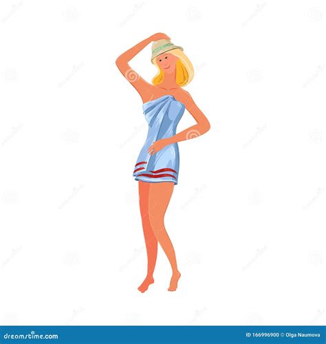 Naked Standing Model Pencil Drawing Vector Illustration Cartoondealer