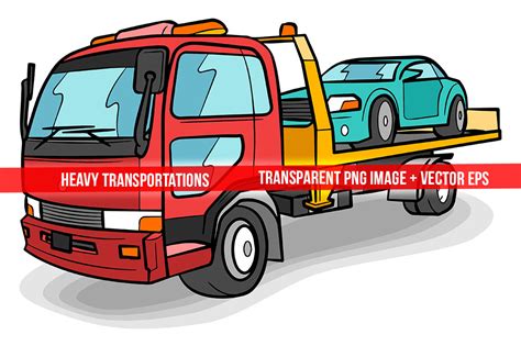 Tow Truck Lorry Vector Illustration Graphic By SCWorkspace Creative