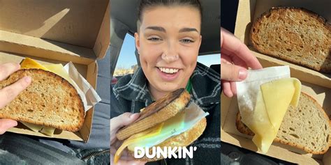 Dunkin Customer Receives Grilled Cheese With Paper Inside
