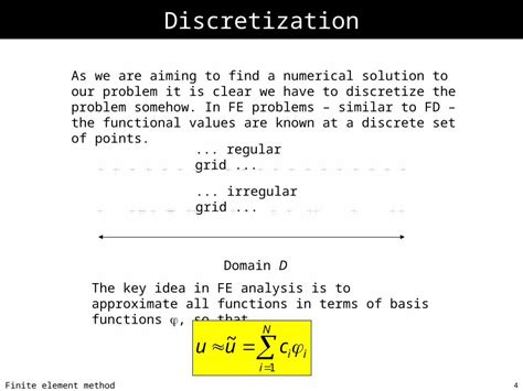 ppt finite element method 1 finite elements basic formulation basis functions stiffness matrix