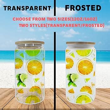 Joytra Sublimation Glass Cans Blanks Frosted With Frosted Sublimation