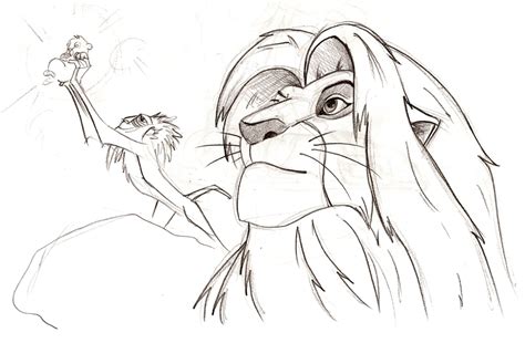 Lion King Sketch Test1 By Malici0us On DeviantArt