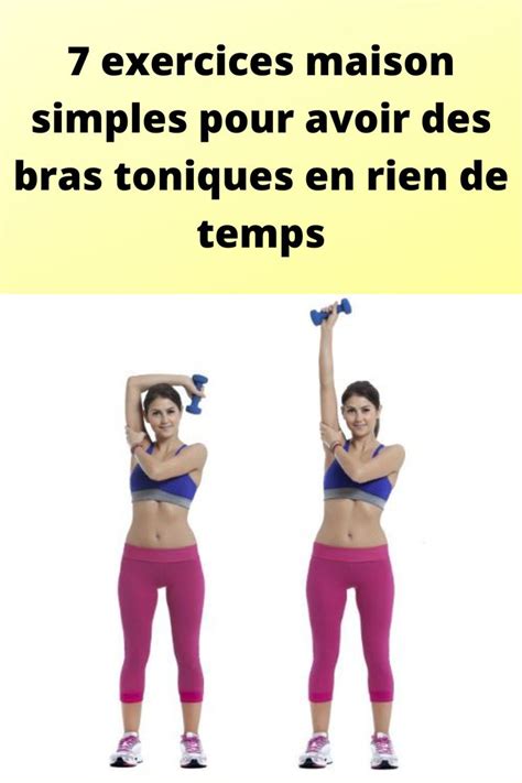 Exercices Maison Simples Pour Avoir Des Bras Toniques En Rien De