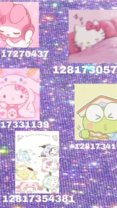 Some Cute Sanrio Decal Codes I Made PS I Am Not The Owner Of Any Of