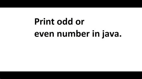 java program to find whether the user input number is odd or even using java neatbeans youtube