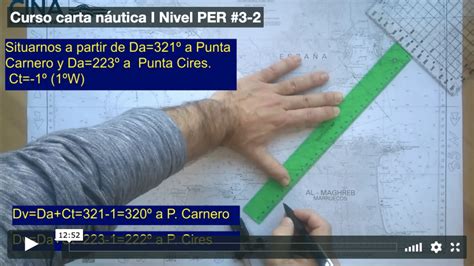 Curso carta náutica I Nivel PER 3 Situación a través de líneas de