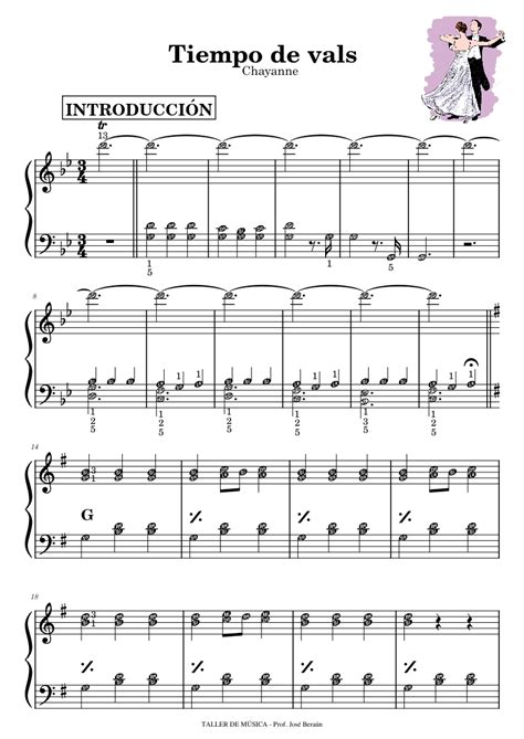 Tiempo de Vals PIANO melodía y tundete escrito Sheet music for Piano