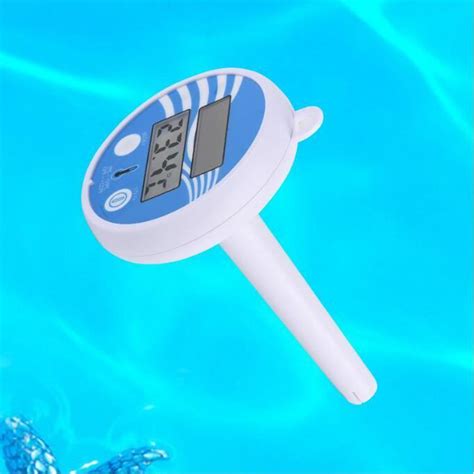 Thermomètre de piscine numérique solaire flottant Thermomètre solaire