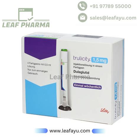 Trulicity Dulaglutide 1 5mg 0 5ml Pen At Rs 4895 Box In Surat ID