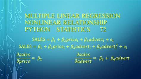 多元线性回归方程描述变量之间非线性关系（nonlinear relationship） python统计79——python程序设计系列182 youtube