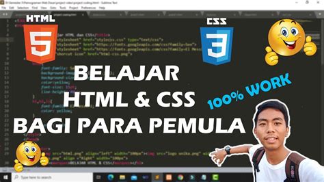 pengenalan dasar html and css bagi pemula youtube