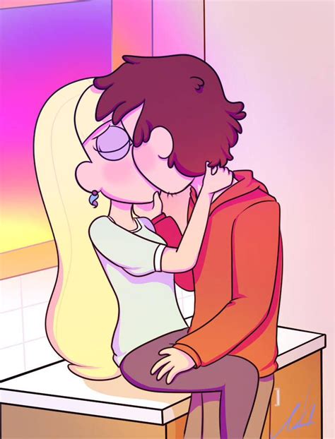 Gravity Falls Mabel And Dipper Kiss Anime