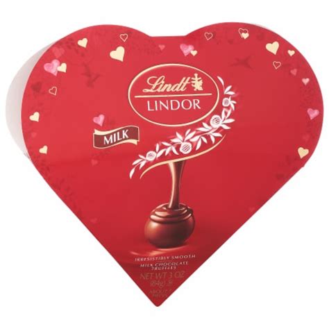 Lindt Lindor Valentine S Milk Chocolate Truffles Heart Gift Box 3 Oz