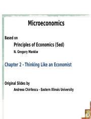 Chapter 2 Thinking Like An Economist Ppt Microeconomics Based On