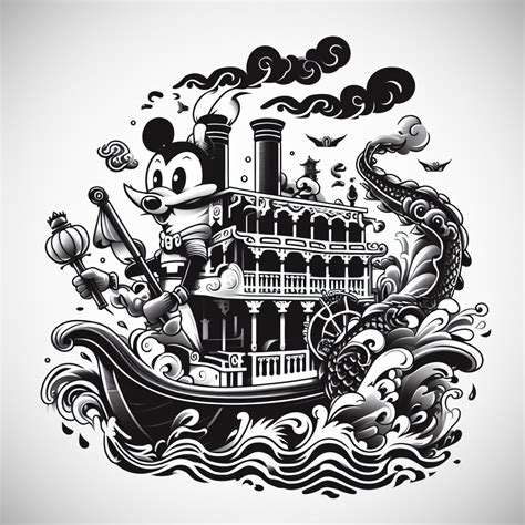 Mickey Mouse Steamboat Willie Becomes Public Domain AI Generated
