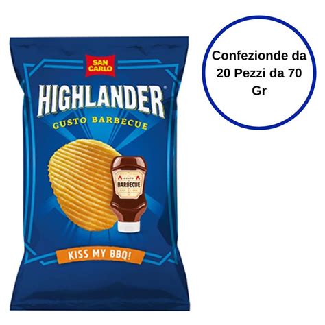 SAN CARLO Patatine Highlander Gusto Bbq Barbecue San Carlo Confezione