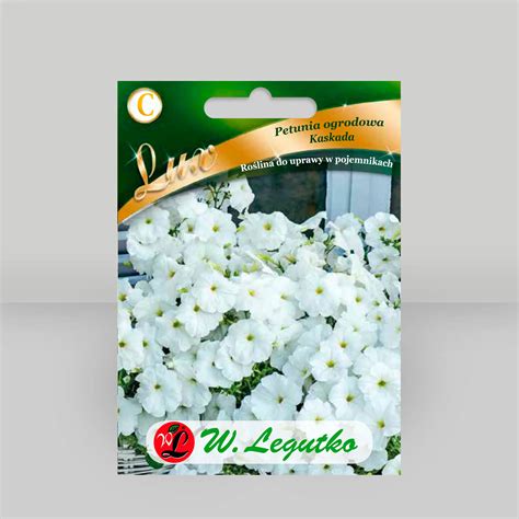 Petunia ogrodowa Kaskada Biały 0 02g Nasiona W Legutko