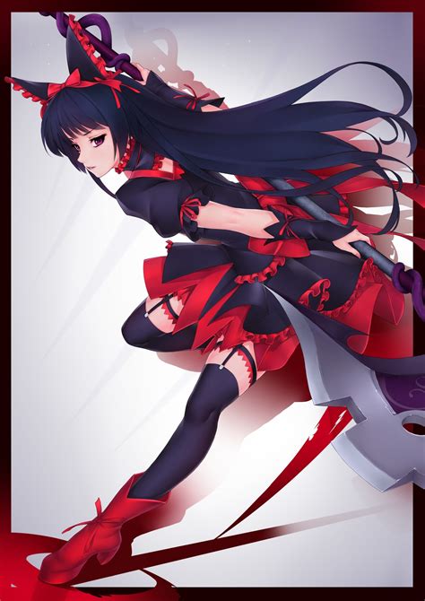 Tapety ilustracja długie włosy Anime Dziewcząt anime broń