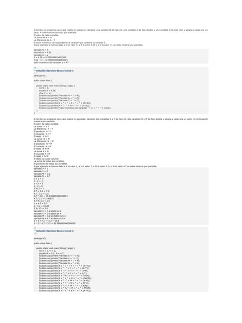 ejercicios java pdf constructor programación orientada a objetos programación