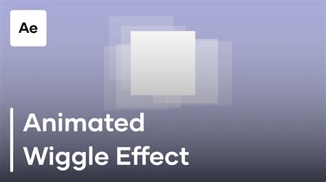 How To Create An Animated Wiggle Effect In After Effects YouTube