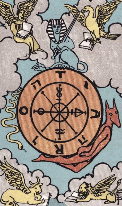 Tarotkaart Het Rad Van Fortuin Betekenis Tarotkaarten Van De Kleine