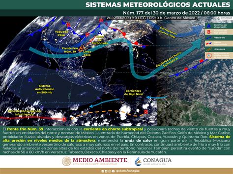 CONAGUA Clima on Twitter Buenos días El SMNmx les brinda la